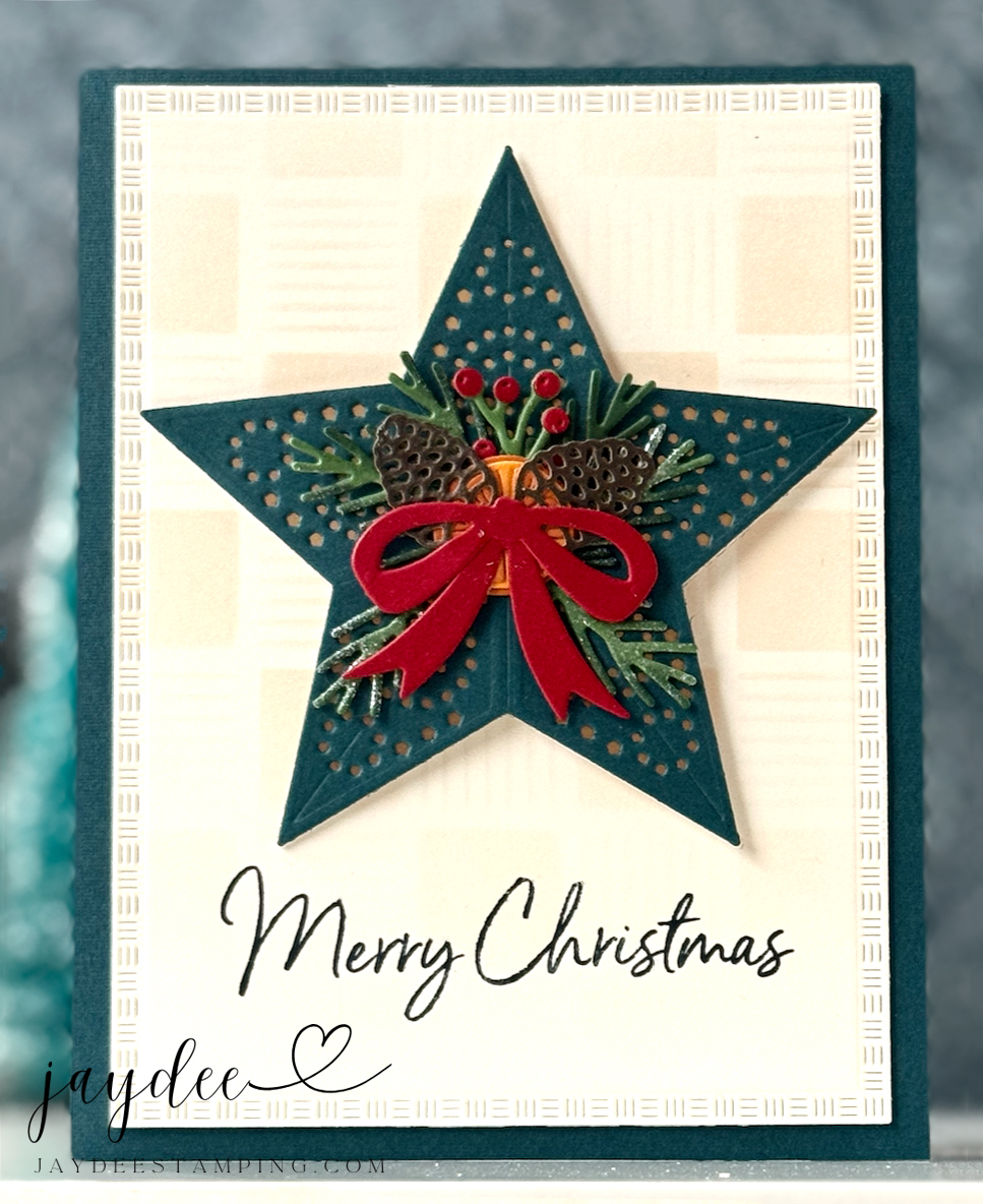 Spellbinders Star Barn Wreath for Atlantic Hearts Sketches Challenge ...